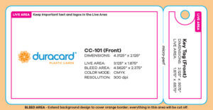 Custom Combo: Plastic Card with One Key Tag | Duracard